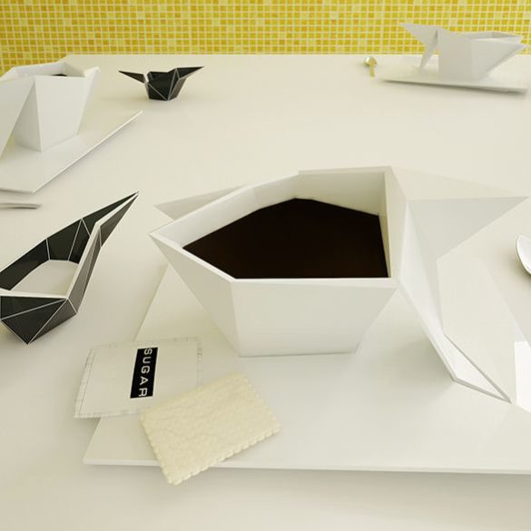Origami Coffee Set I MUS Architects - Arch2O.com