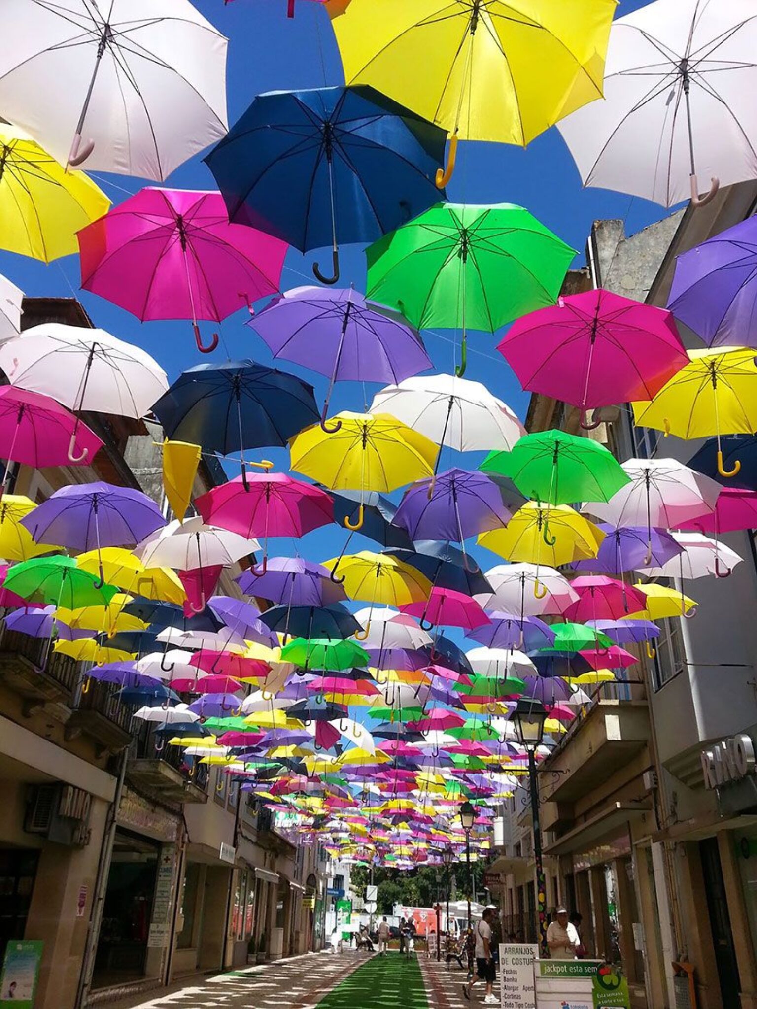 Colorful Umbrellas Installation in Portugal – Arch2O.com