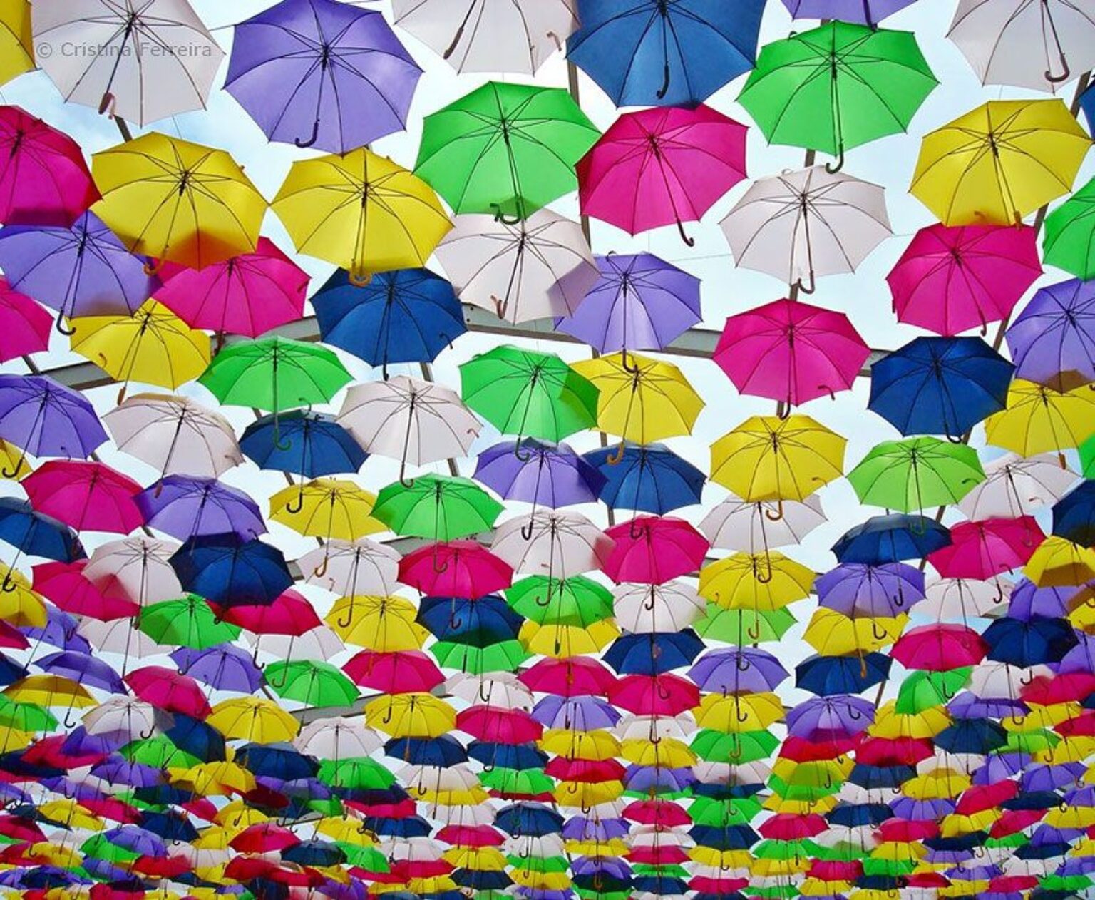 Colorful Umbrellas Installation in Portugal – Arch2O.com