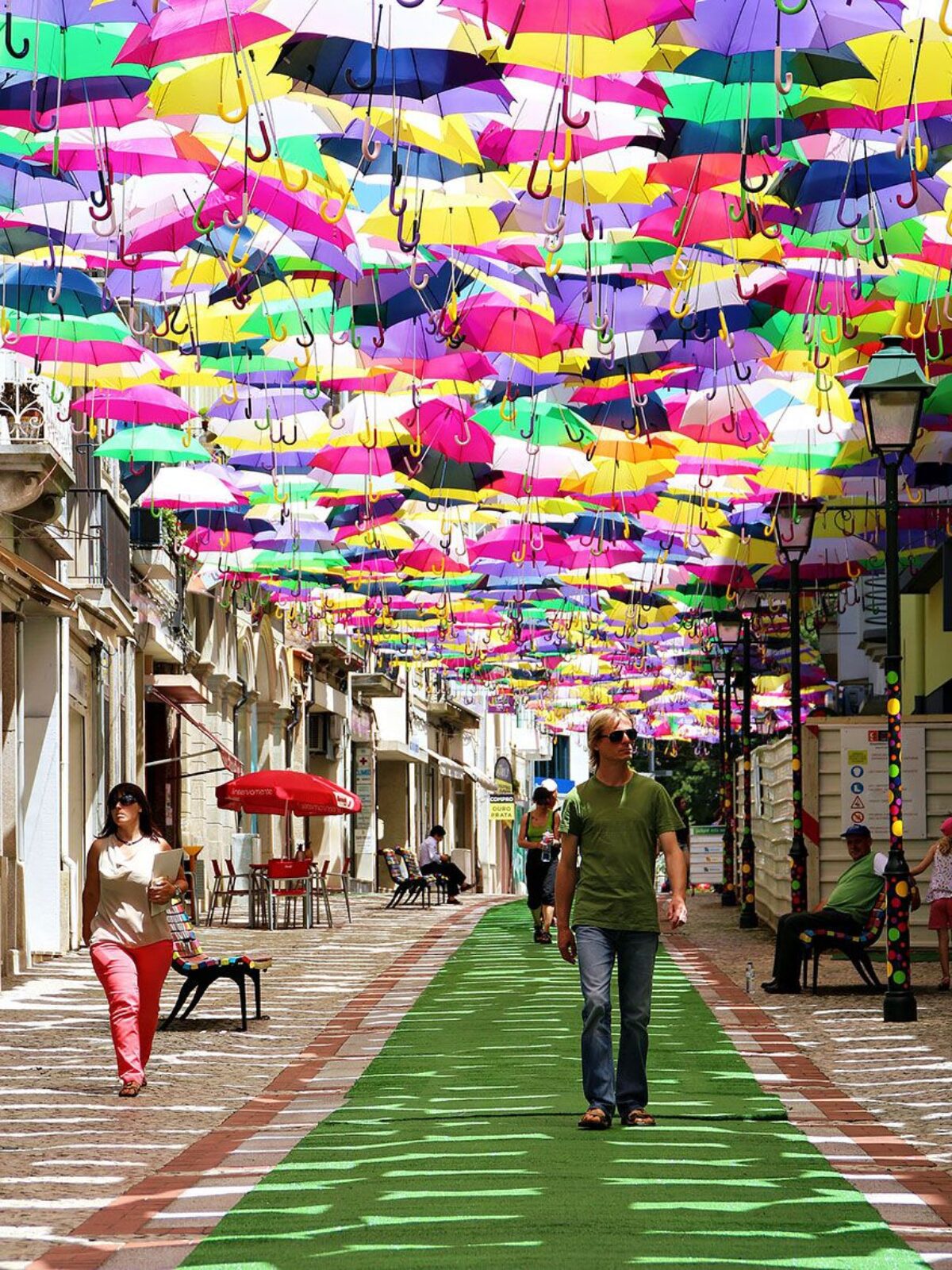 Colorful Umbrellas Installation in Portugal – Arch2O.com