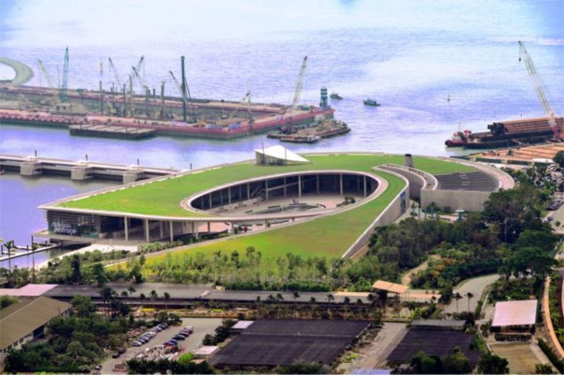 Green-Roofed Marina Barrage | Architects Team 3 Pte Ltd - Arch2O.com