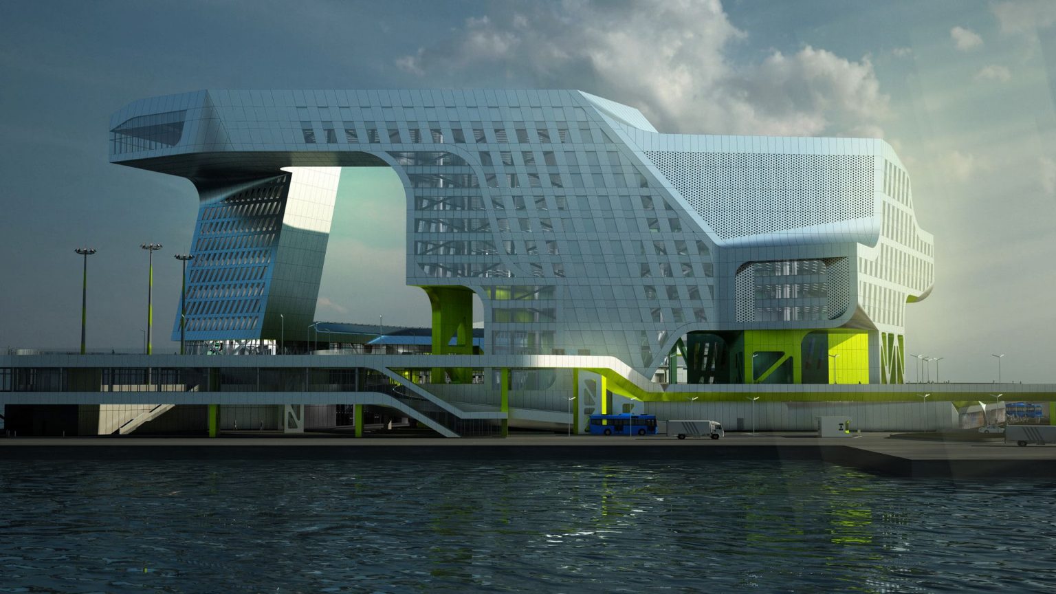 Keelung Harbor Service Building | Neil M. Denari Architects – Arch2O.com