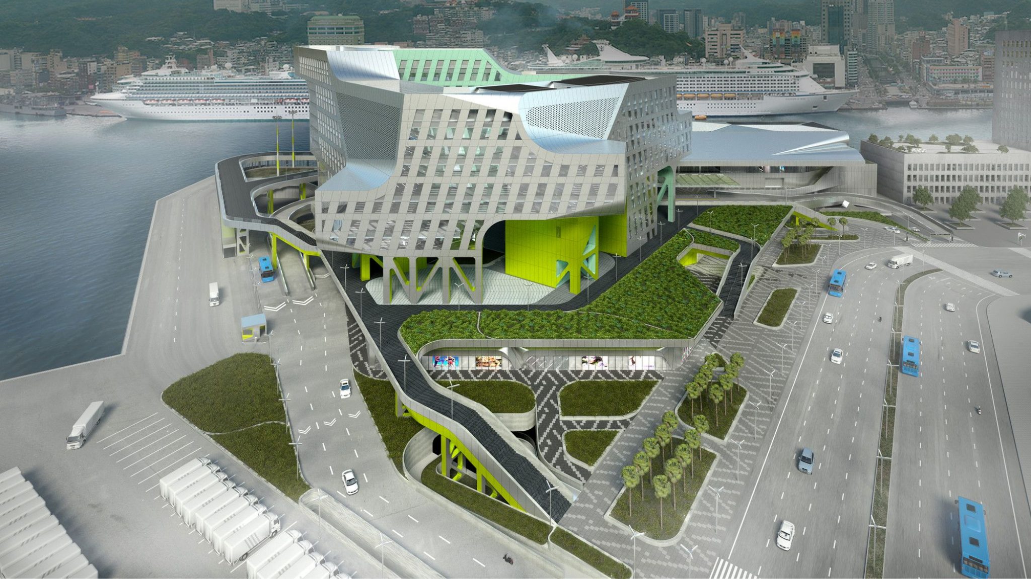 Keelung Harbor Service Building | Neil M. Denari Architects – Arch2O.com