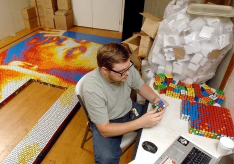 Monumental Rubik’s Cube Creation | Pete Fecreau – Arch2O.com