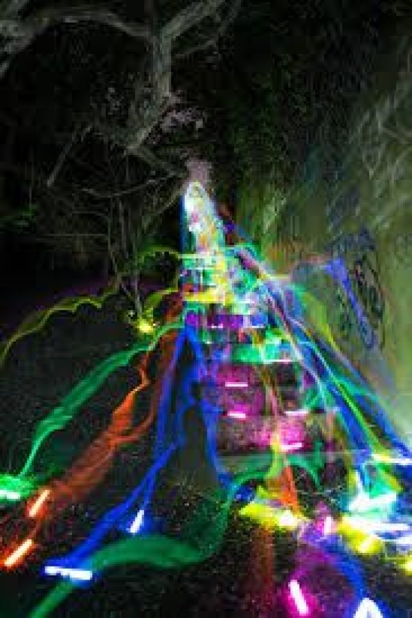 Neon Waterfalls | Sean Lenz and Kristoffer Abildgaard - Arch2O.com