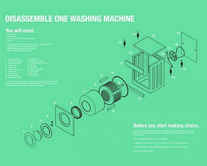Washing Machine Turned Chair | Antonina - Arch2O.com