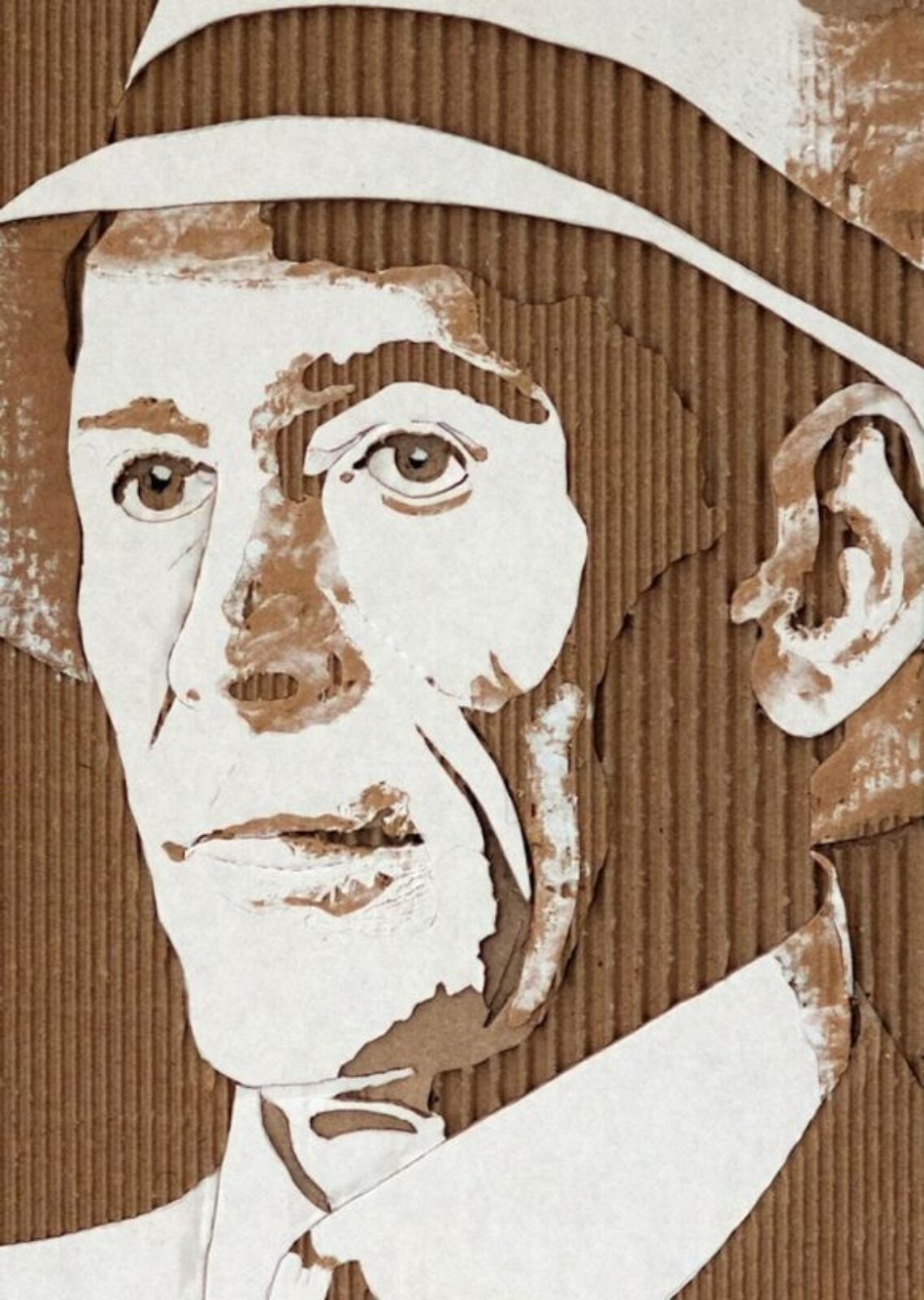Cardboard Relief Portraits | Giles Oldershaw - Arch2O.com