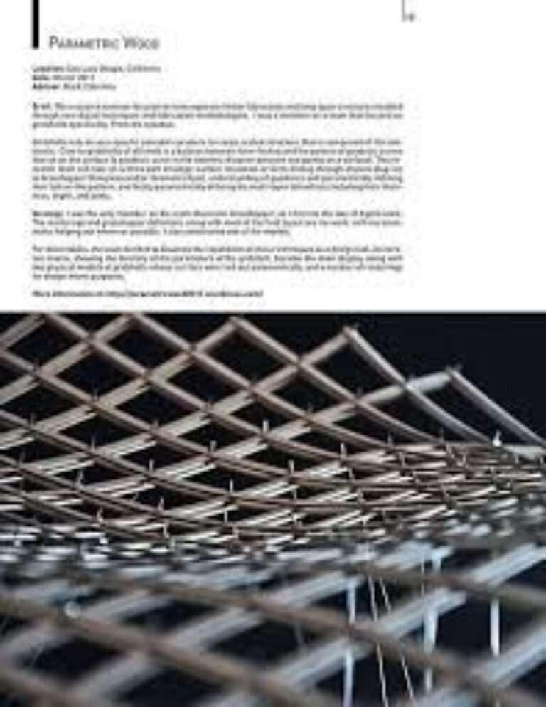 Parametric Wood Fabrication | Mark Cabrinha - Arch2O.com