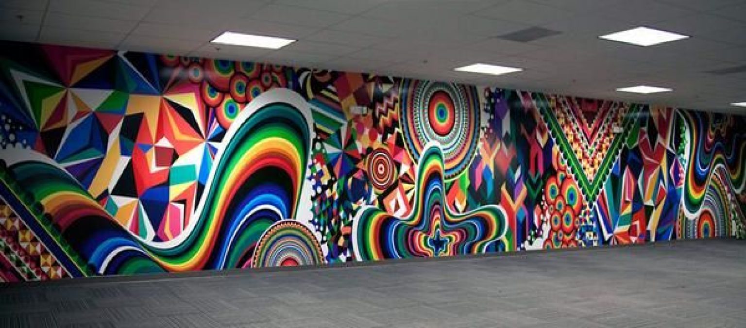 Colorful Geometry Murals | Matt W. Moore - Arch2O.com