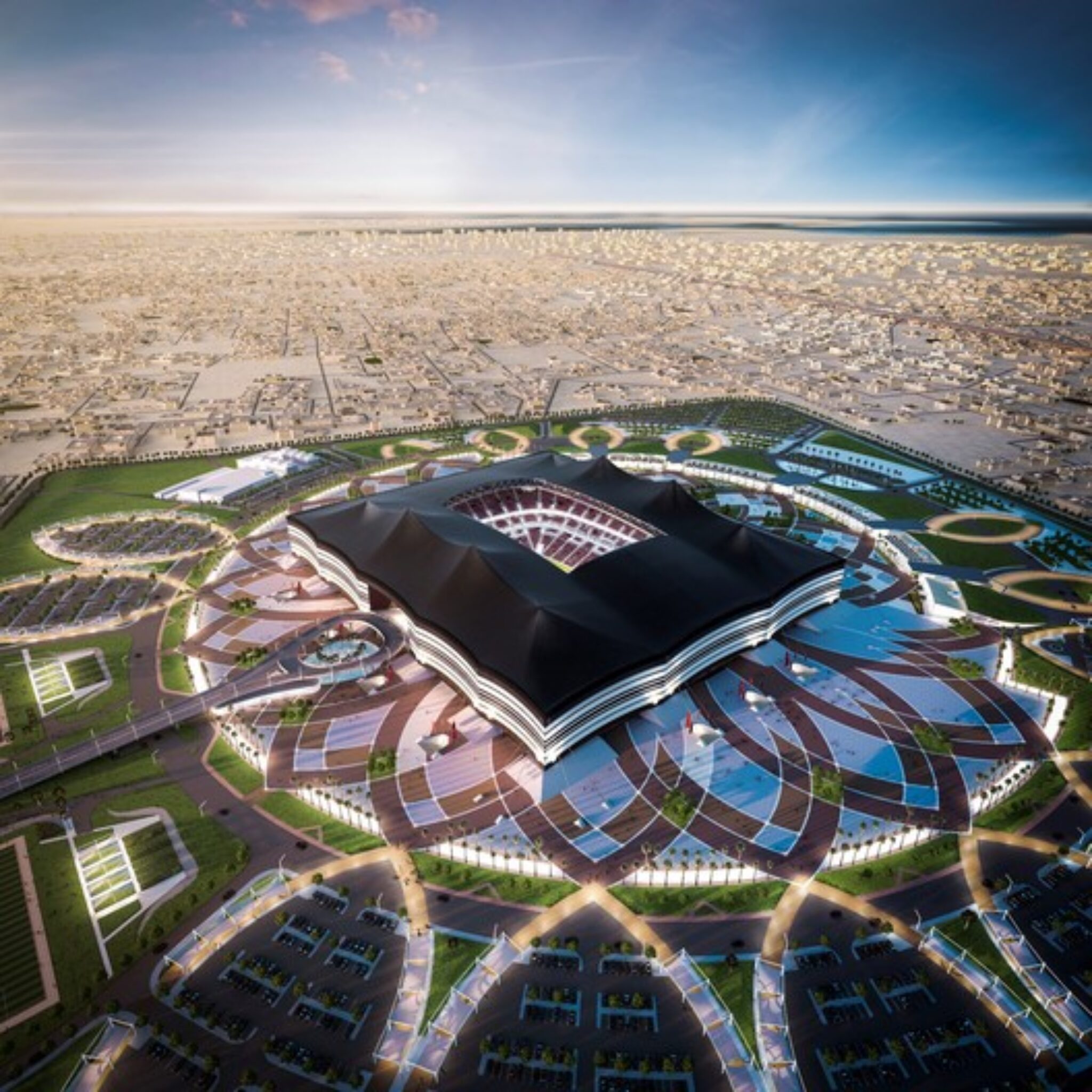 Qatar unveils a new 60,000-seater Stadium – Arch2O.com