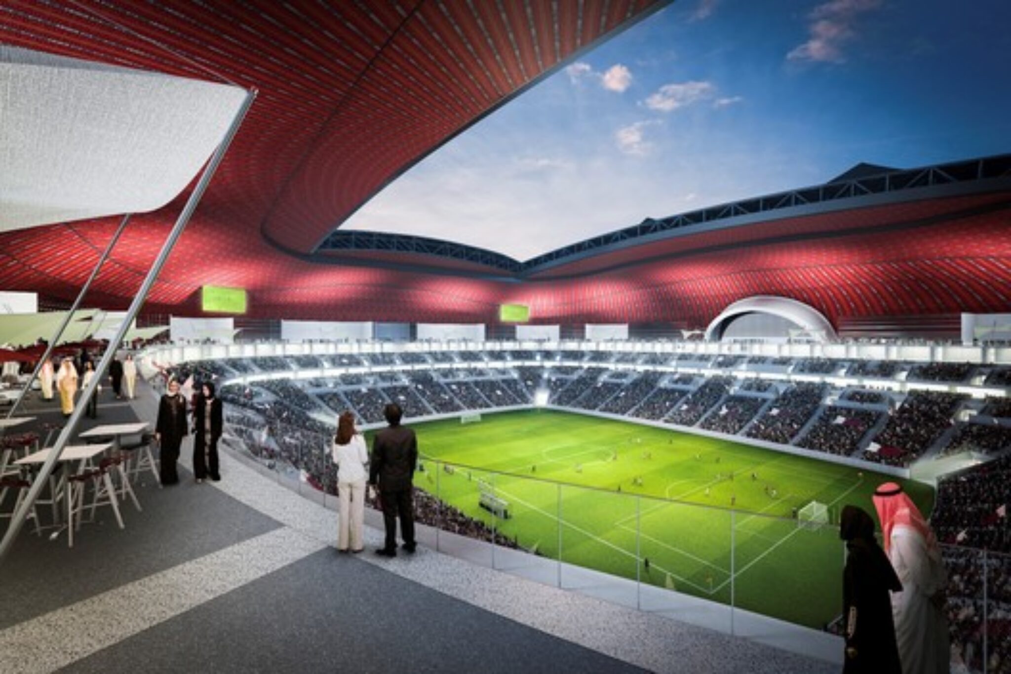 Qatar unveils a new 60,000-seater Stadium – Arch2O.com