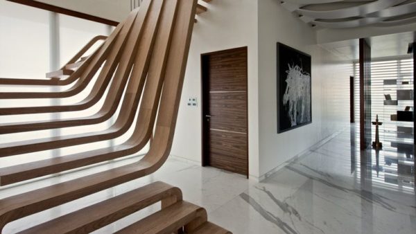 The Wavy Wood Staircase | Arquitectura En Movimiento Workshop - Arch2O.com