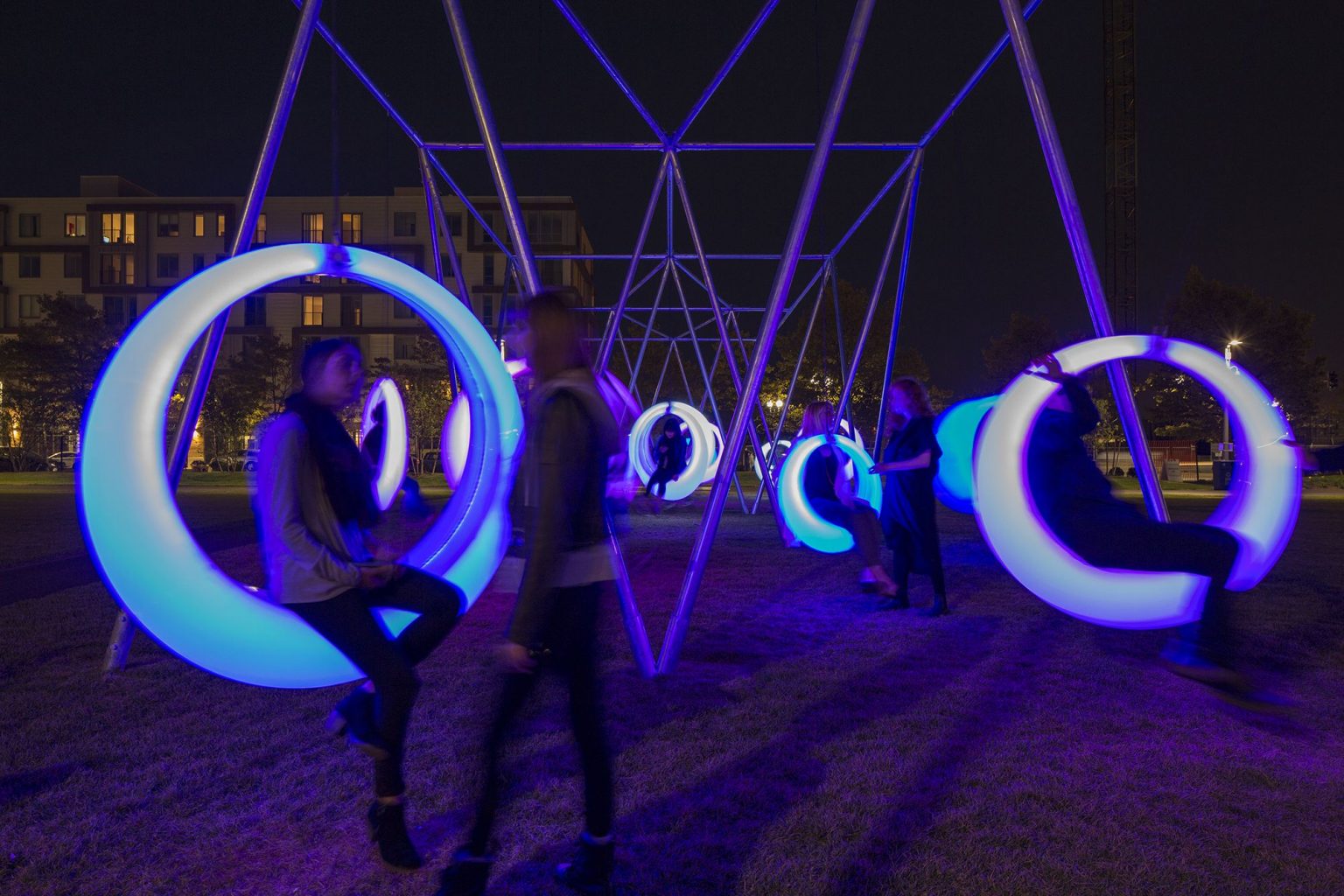 "Swing Time" illuminates Boston park | Höweler + Yoon Architecture ...
