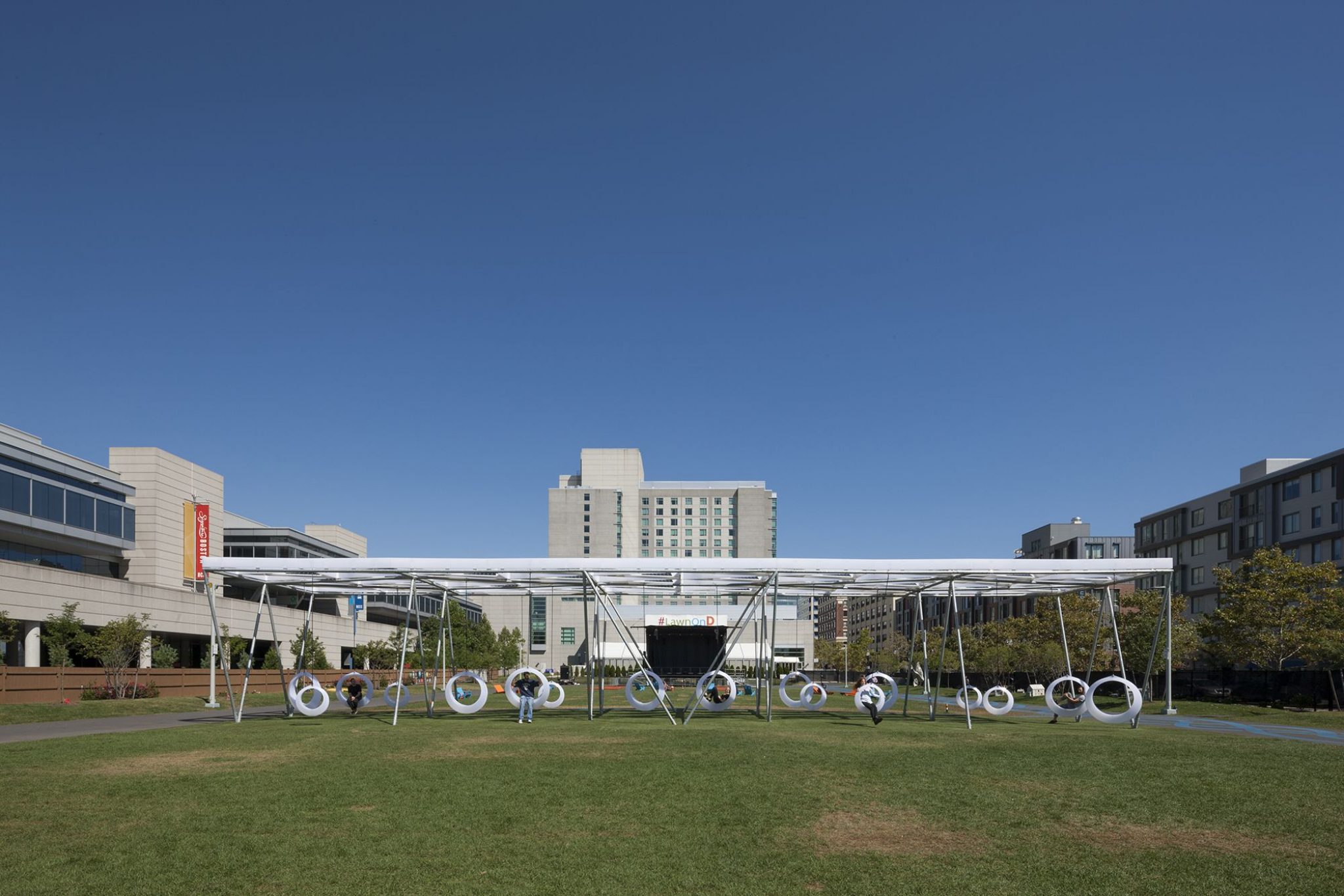 “Swing Time” illuminates Boston park | Höweler + Yoon Architecture ...