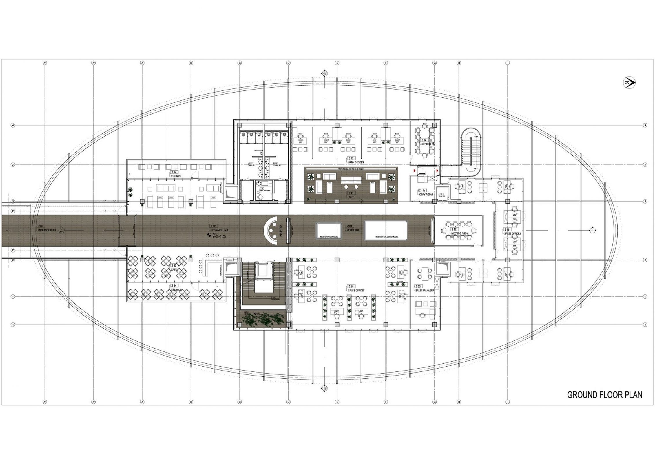 Elliptical Exterior ‘Tema Istanbul Showroom’ | Yazgan Design ...