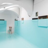 Gallery Interior Into A Ship Hull With Blue Paint|D’elia - Arch2O.com
