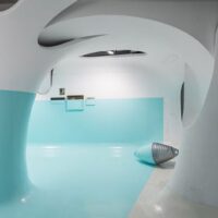Gallery Interior Into A Ship Hull With Blue Paint|D’elia - Arch2O.com
