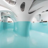 Gallery Interior Into A Ship Hull With Blue Paint|D’elia - Arch2O.com