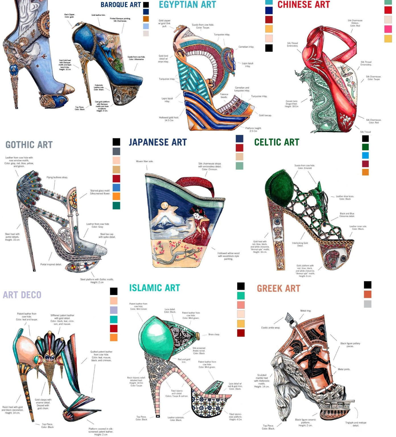 Historical Journey Through 10 Pairs Of High Fashion Heels - Arch2O.com