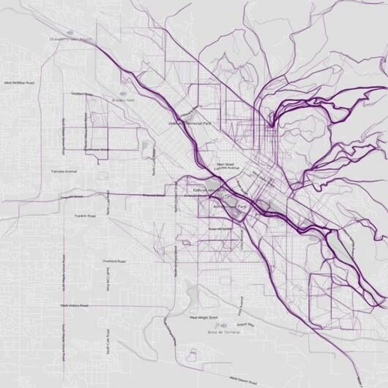 20 Unique Maps Of The Most Popular Routes Used By Runners - Arch2O.com