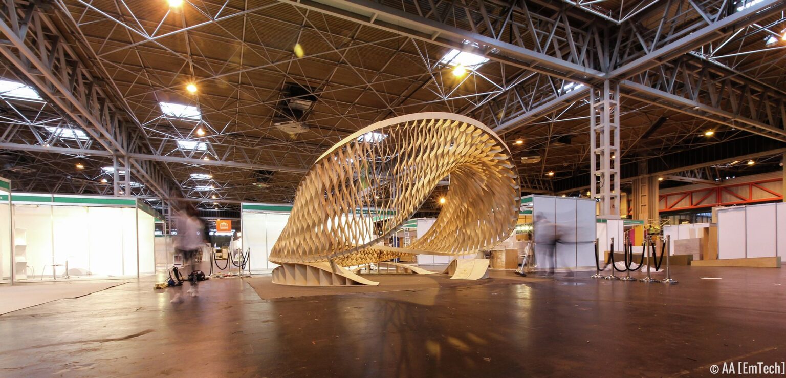 The TWIST installation at Timber Expo | AA School of Architecture