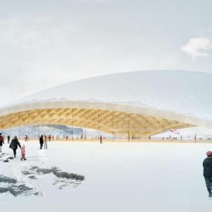 BIG Designs Iconic Stadium in Greenland Inspired by Arctic Nature ...