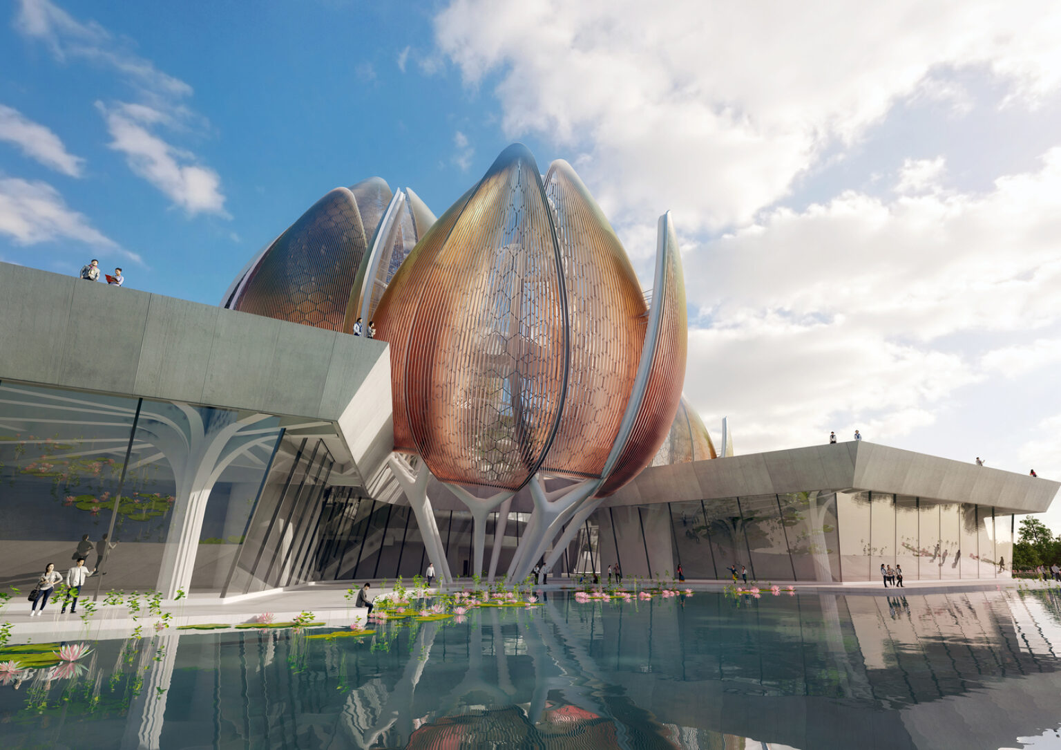 DeciBel(Architecture))) Reveals New Images for the ‘Hanoi Lotus’ in ...