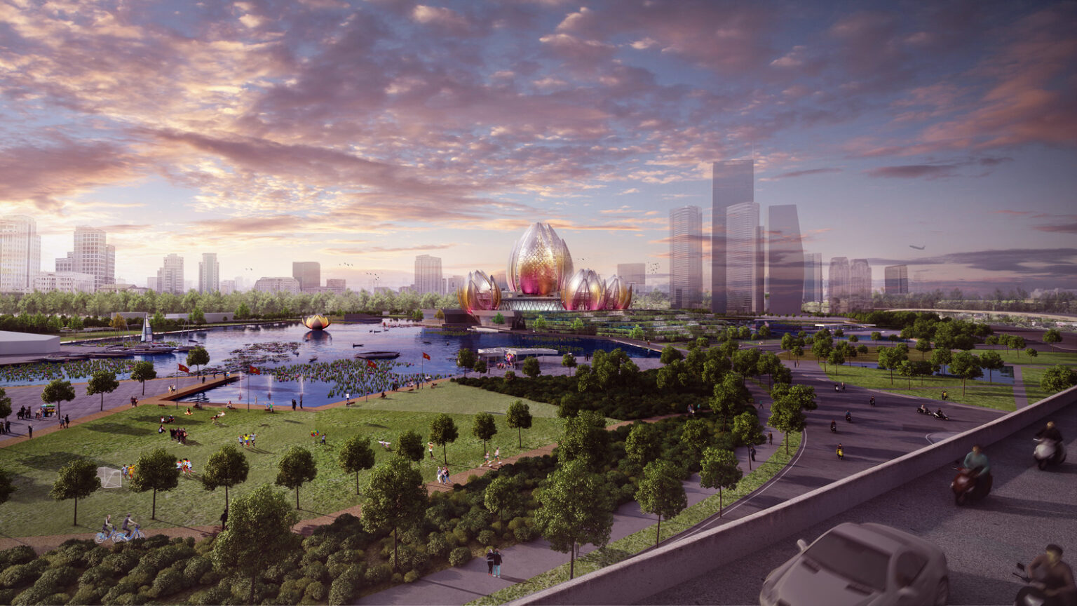 DeciBel(Architecture))) Reveals New Images for the ‘Hanoi Lotus’ in ...