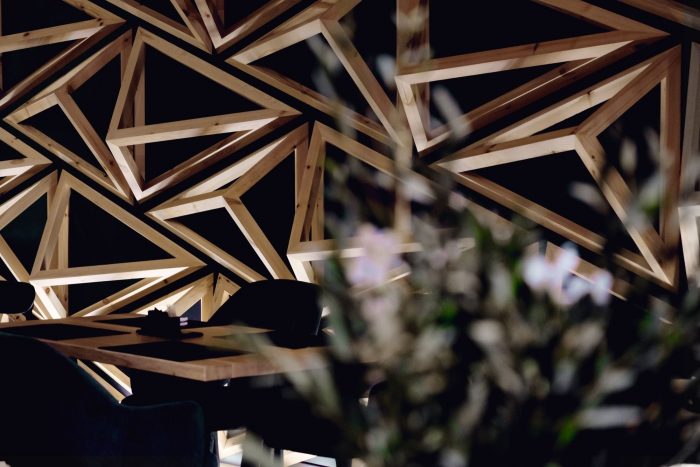 Wooden Triangles Dominate the Neutral Interior of Kido Sushi Bar by DA ...