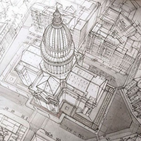 Architecture Student Revives the Magic of Architectural Hand Sketching ...
