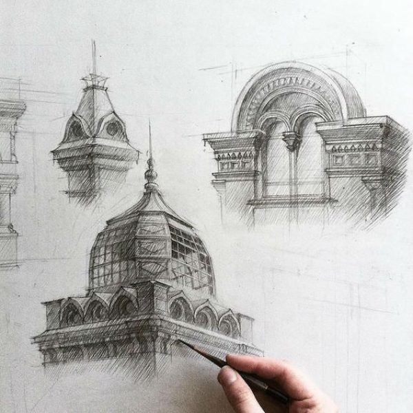 Architecture Student Revives the Magic of Architectural Hand Sketching ...