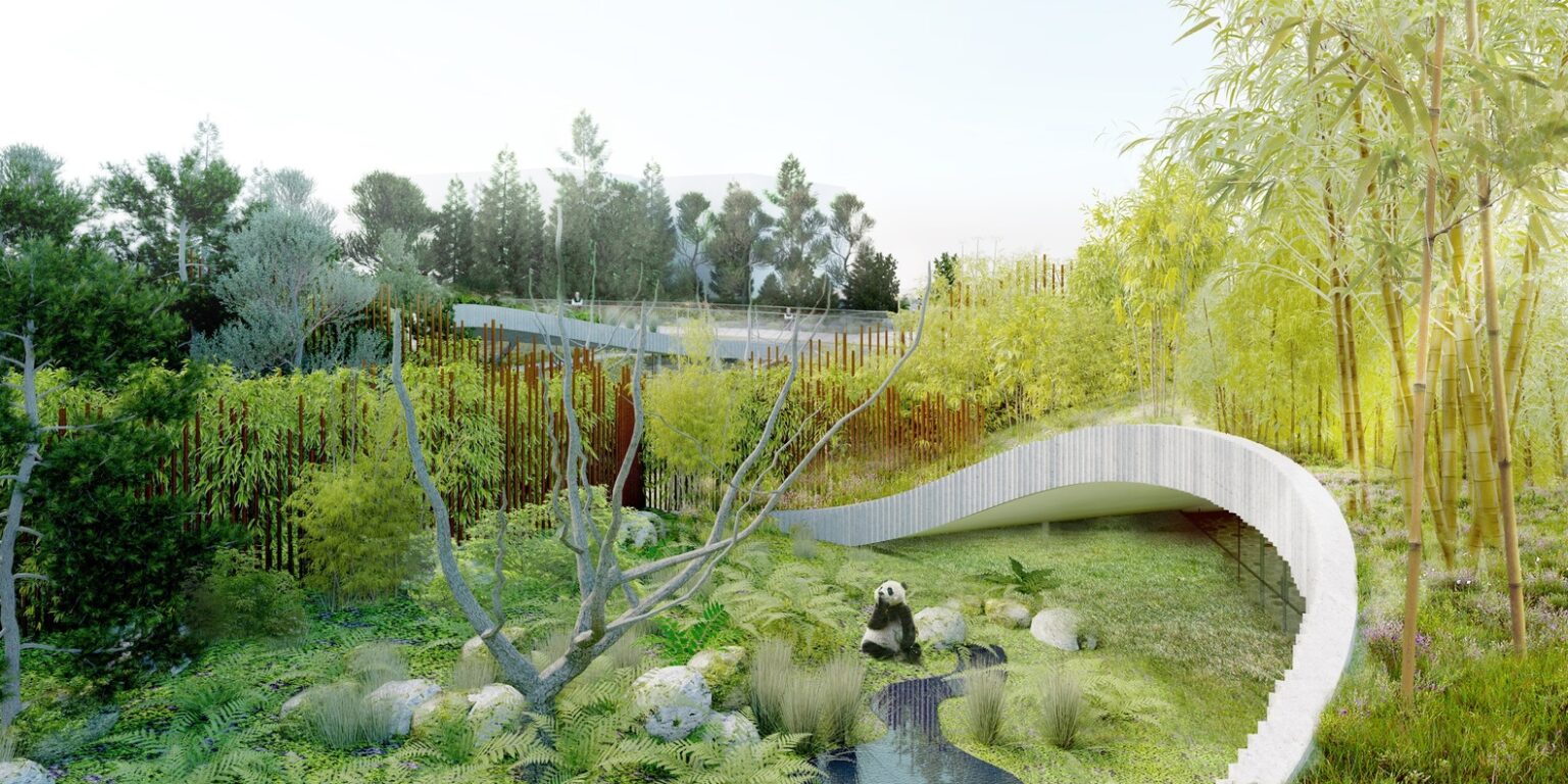 BIG Designs New Panda House for Copenhagen Zoo Yin-Yang-Shaped