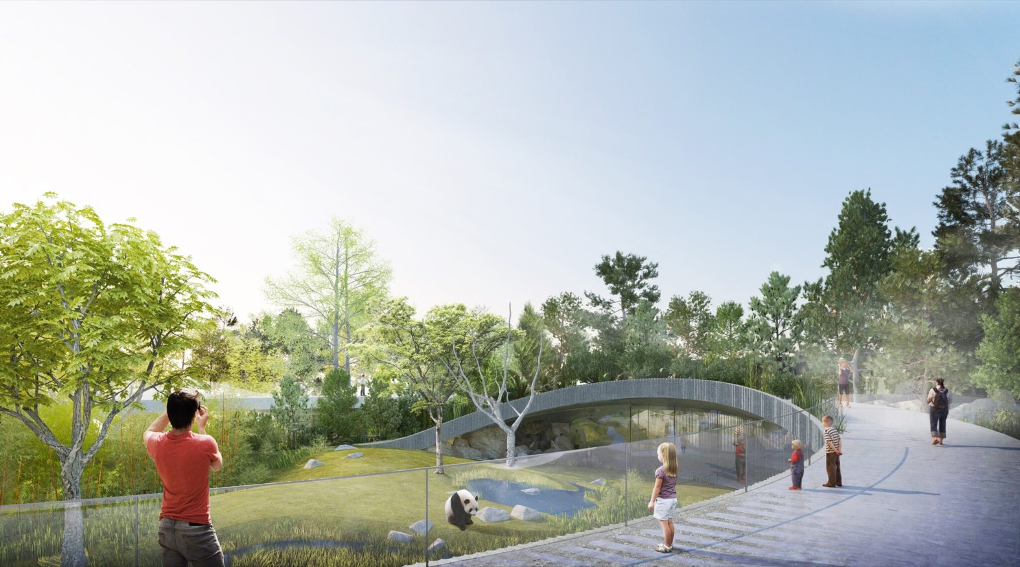 BIG Designs New Panda House for Copenhagen Zoo Yin-Yang-Shaped