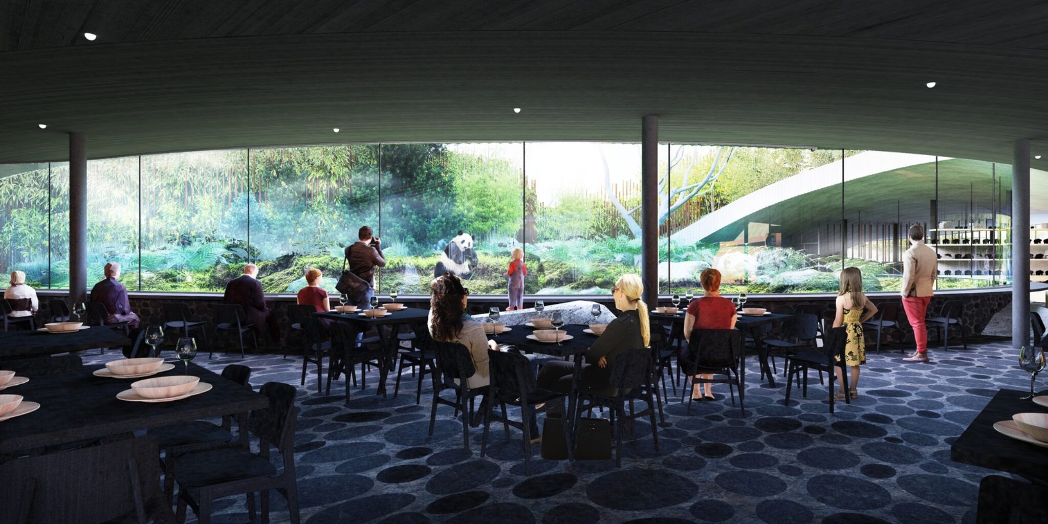 BIG Designs New Panda House for Copenhagen Zoo Yin-Yang-Shaped