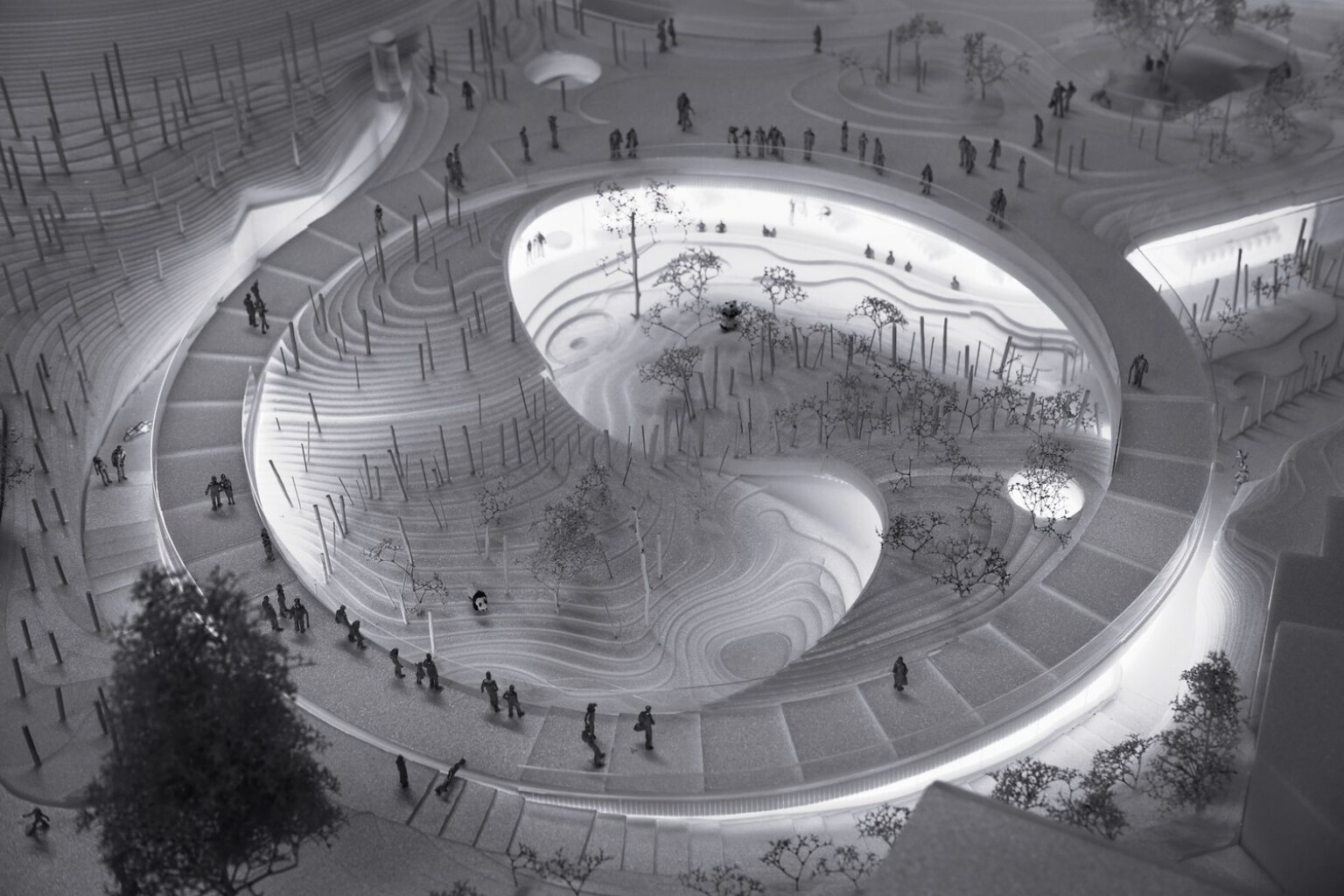 BIG Designs New Panda House for Copenhagen Zoo Yin-Yang-Shaped