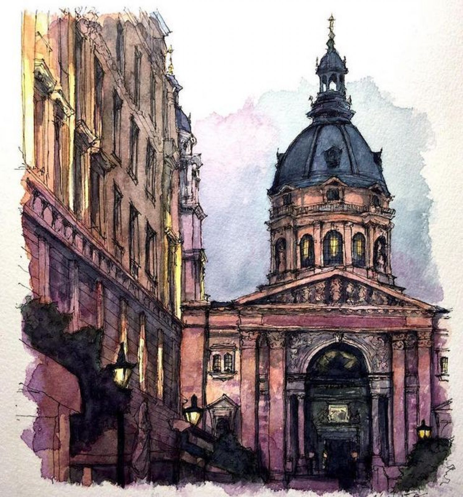 Japanese Painter Travels the World by Painting its Marvelous ...