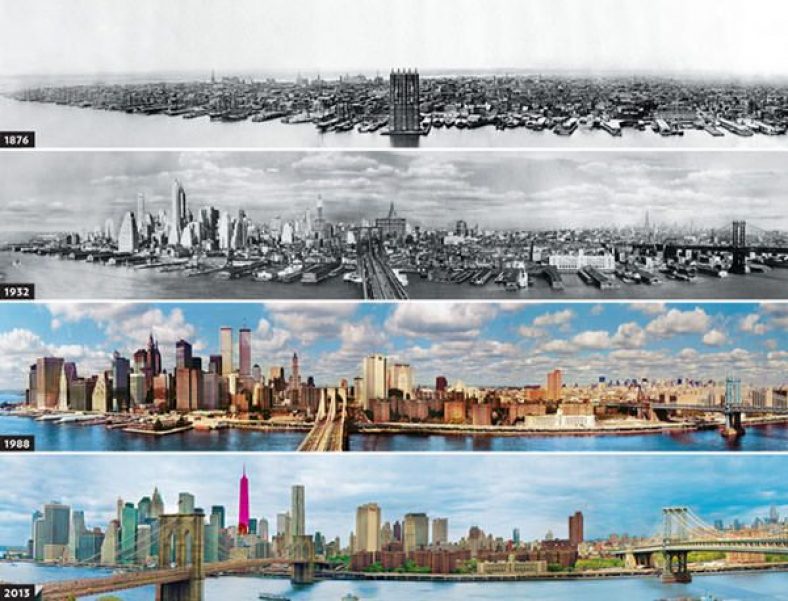 Then vs Now: The Dramatic Change in the Skyline of 10 Worldwide Major ...
