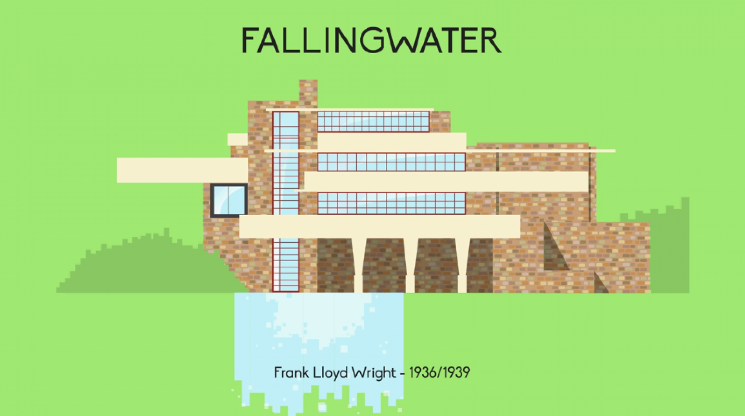 Animated Illustrations of Iconic Modernism Houses in a Video by Graphic ...