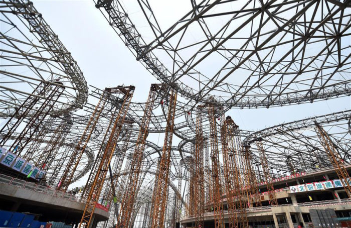 Aerial Photos Reveal Structure of New Beijing Daxing Airport Terminal ...