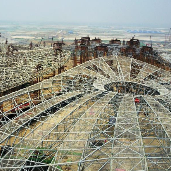 Aerial Photos Reveal Structure of New Beijing Daxing Airport Terminal ...