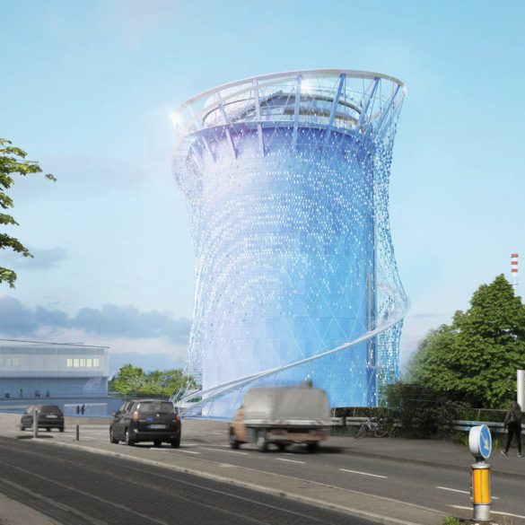 LAVA’s New Energy Tower in Germany Mimics Giant Battery - Arch2O.com