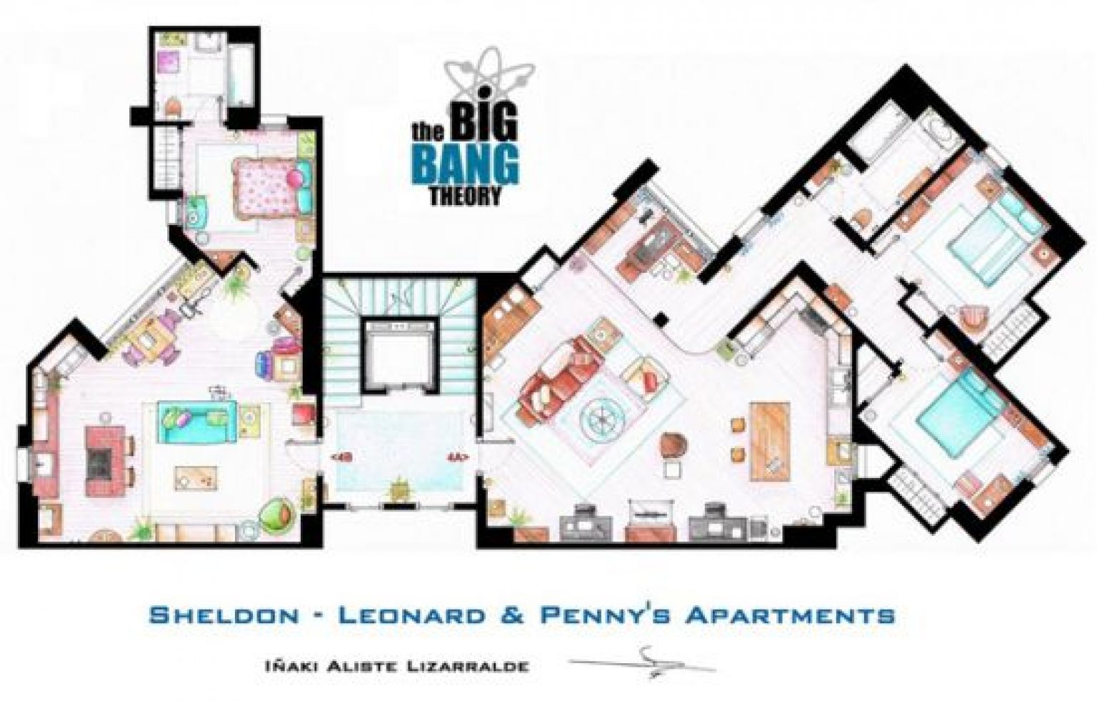 25 Perfectly Detailed Floor Plans of Homes from Popular TV Shows ...