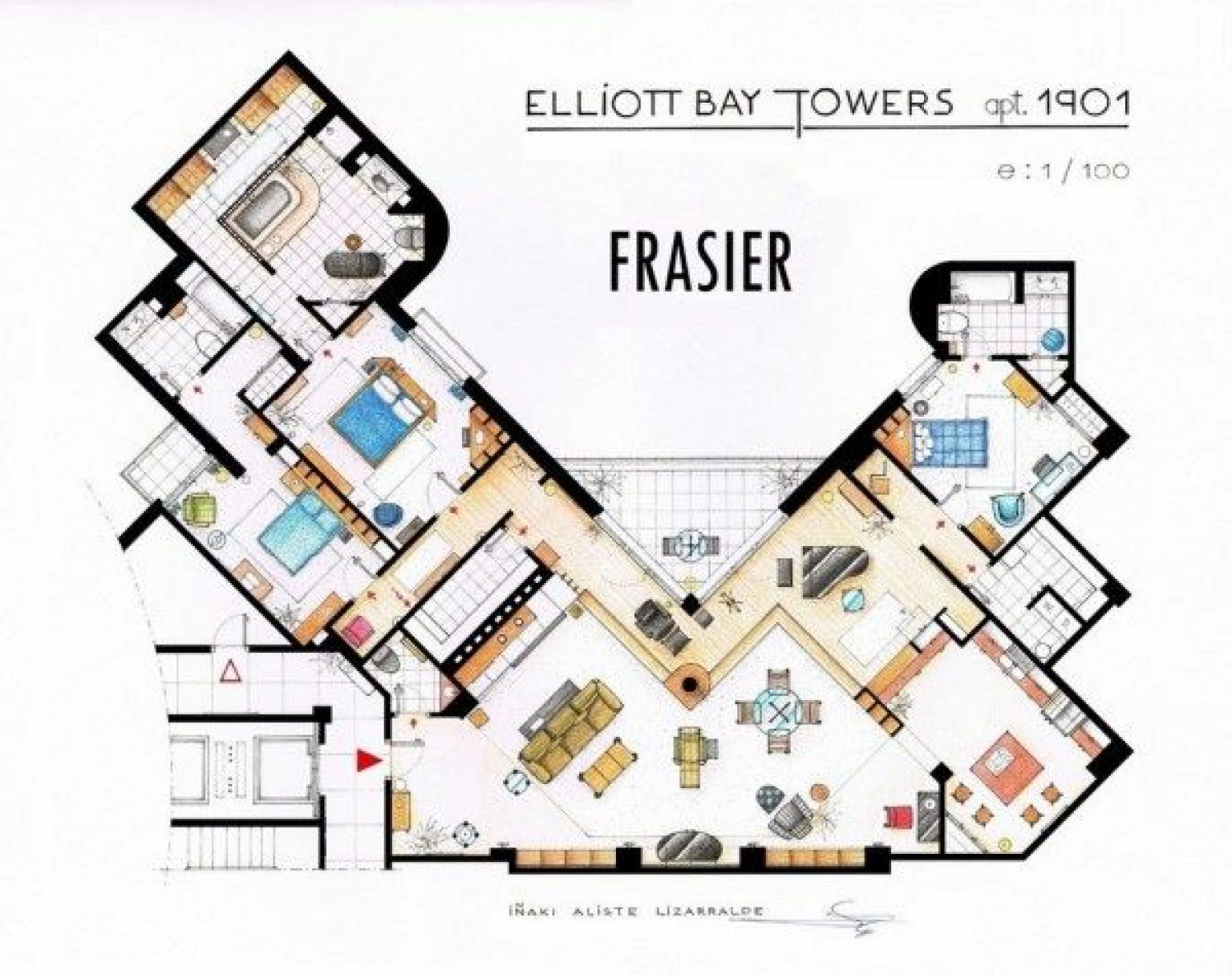 25 Perfectly Detailed Floor Plans of Homes from Popular TV Shows ...