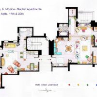 25 Perfectly Detailed Floor Plans of Homes from Popular TV Shows ...