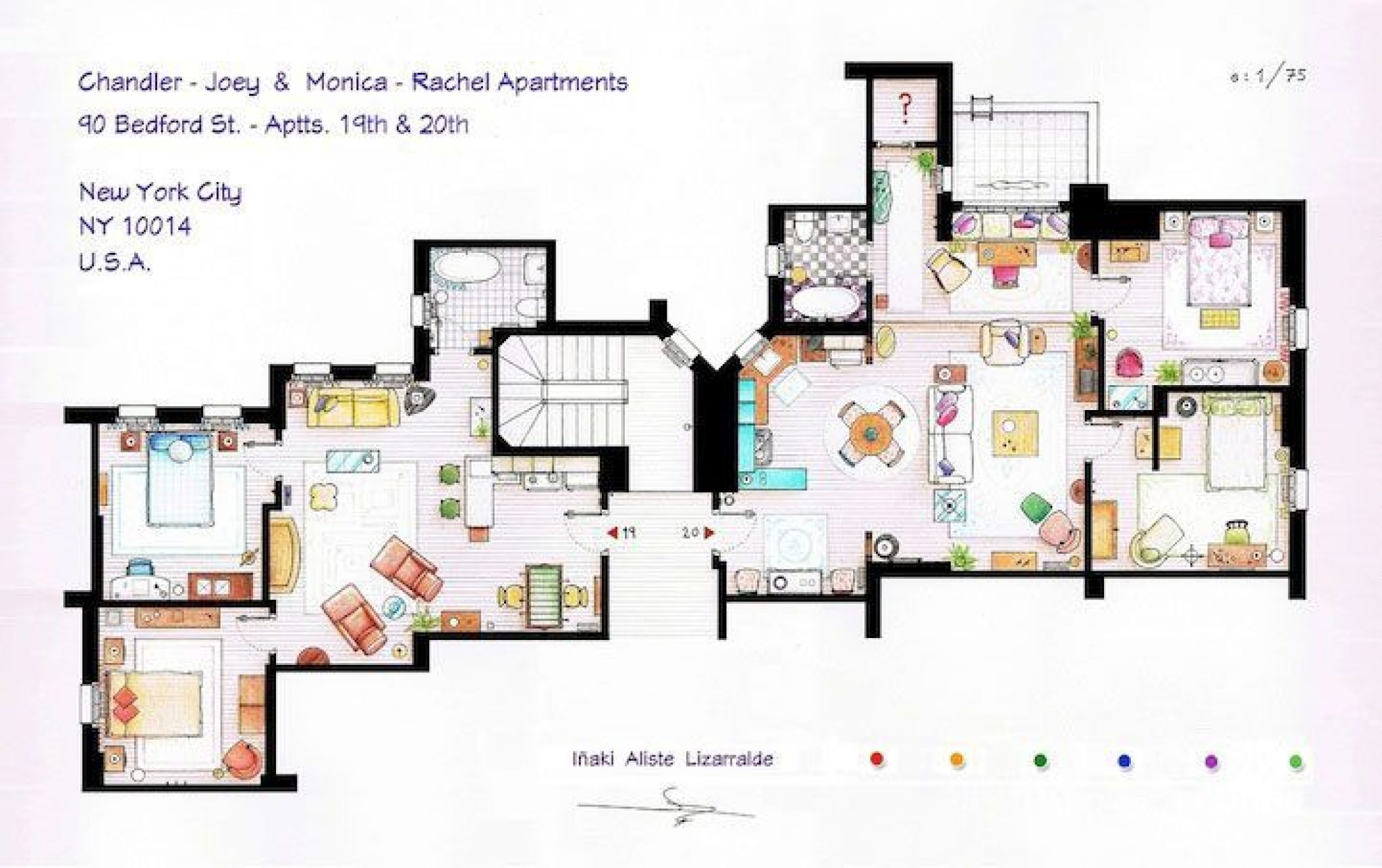 25 Perfectly Detailed Floor Plans of Homes from Popular TV Shows ...