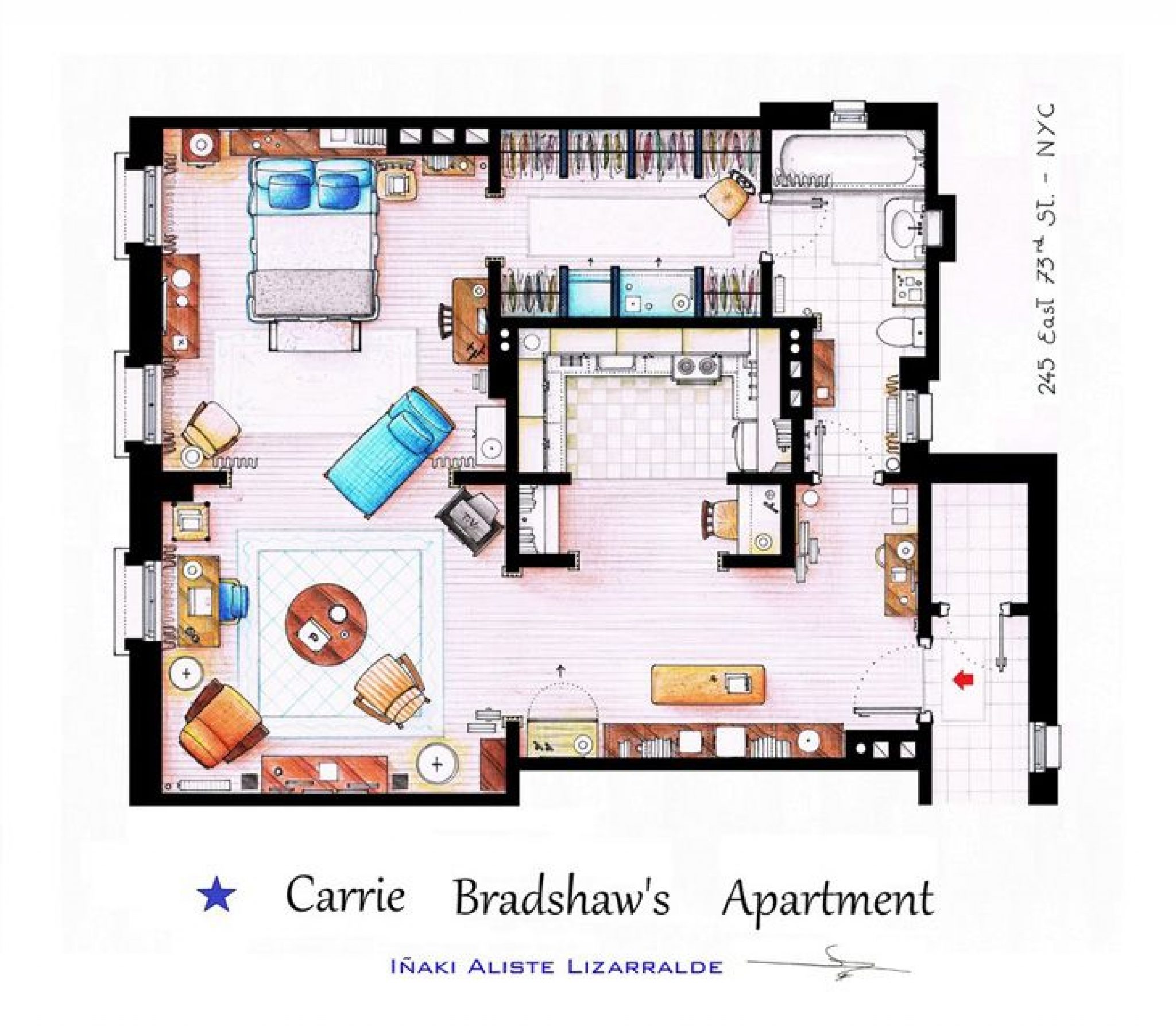 25 Perfectly Detailed Floor Plans of Homes from Popular TV Shows ...