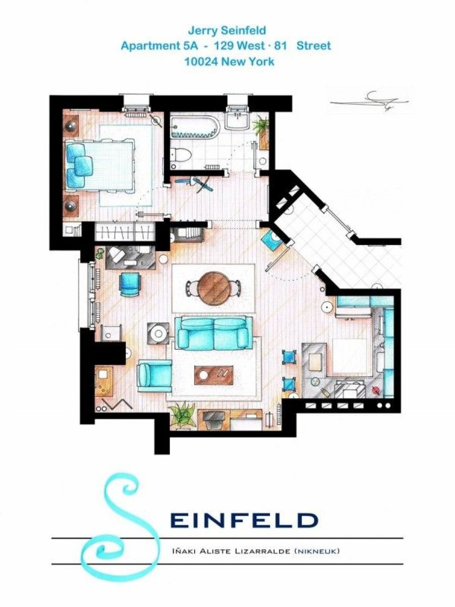25 Perfectly Detailed Floor Plans of Homes from Popular TV Shows ...