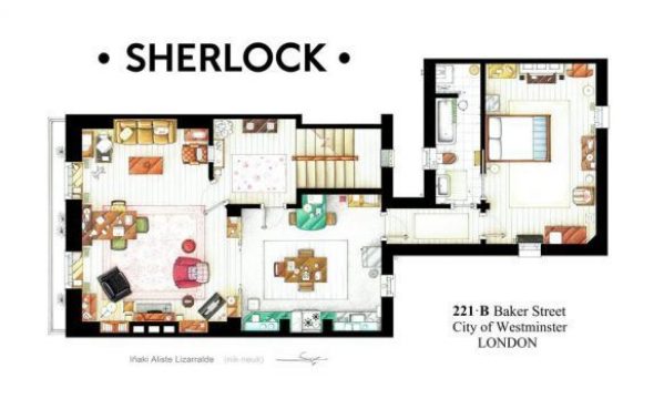 25 Perfectly Detailed Floor Plans of Homes from Popular TV Shows ...