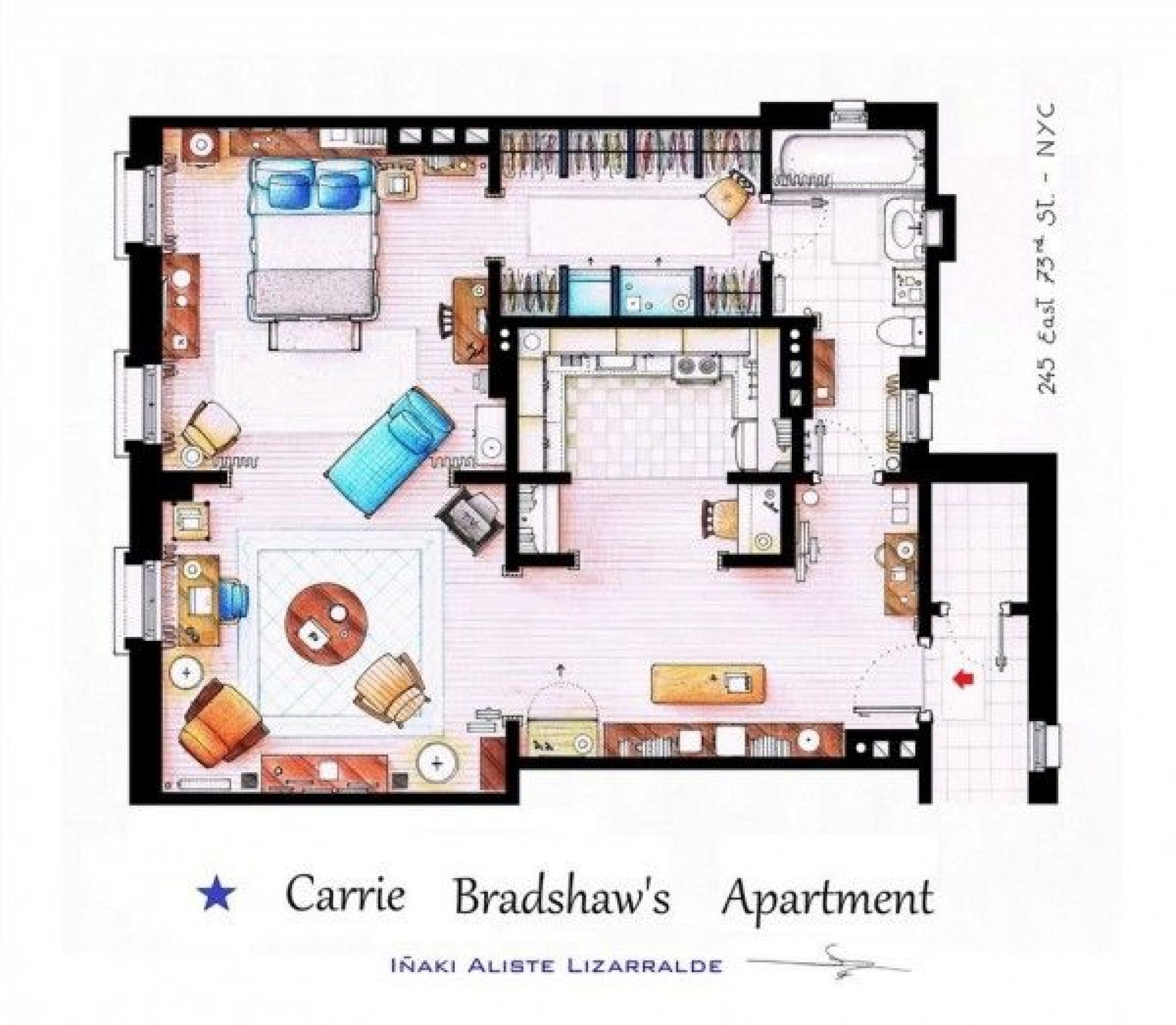 25 Perfectly Detailed Floor Plans of Homes from Popular TV Shows ...