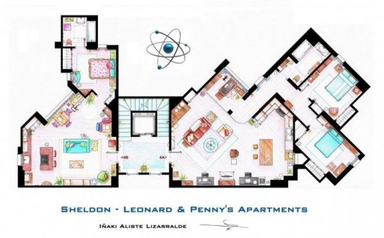 25 Perfectly Detailed Floor Plans of Homes from Popular TV Shows ...